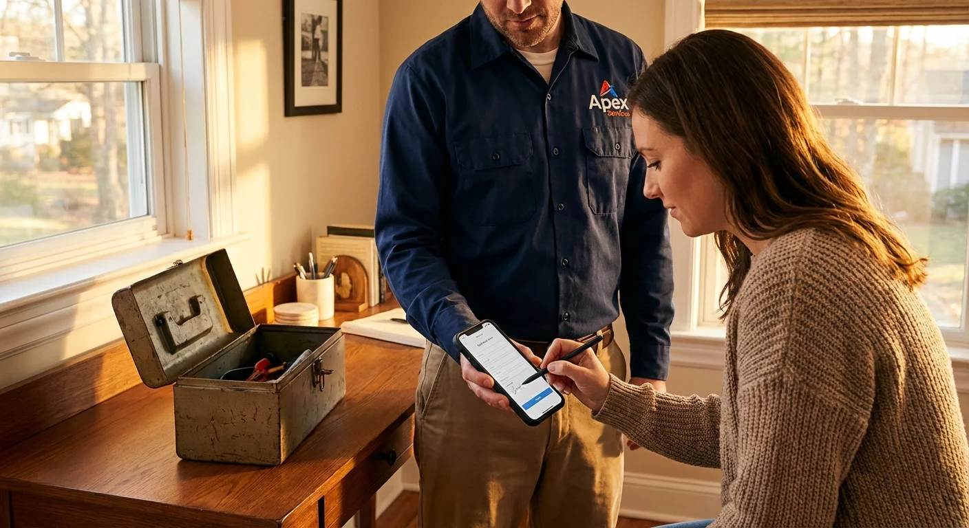 現場訪問レポートアプリ：写真、メモ、署名 | AppMaster