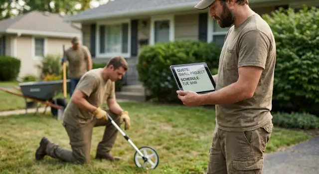 Landscaping quote-to-job tracker for small teams that works | AppMaster
